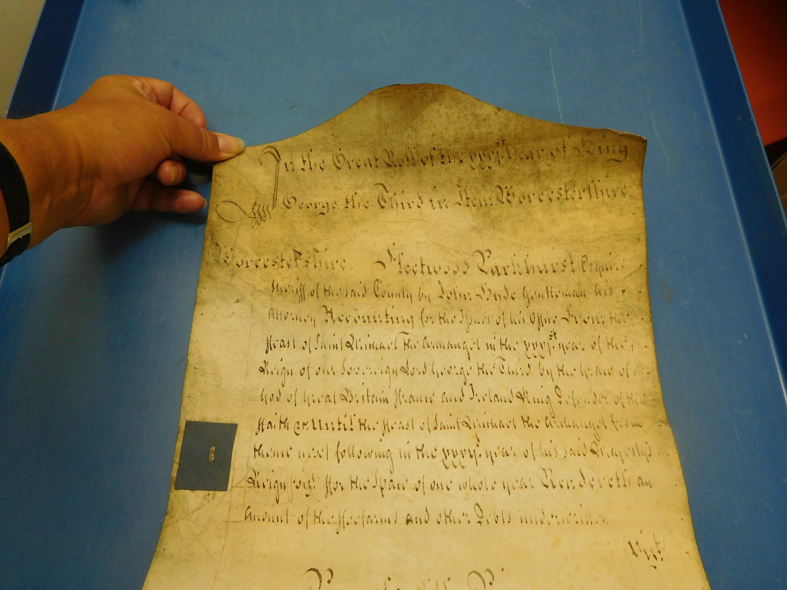 Pipe Roll Acquired - Worcestershire Archive & Archaeology Service