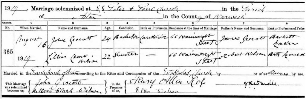 Remembrance Day – Six Solider Sons of Mr & Mrs Grocott - Worcestershire ...